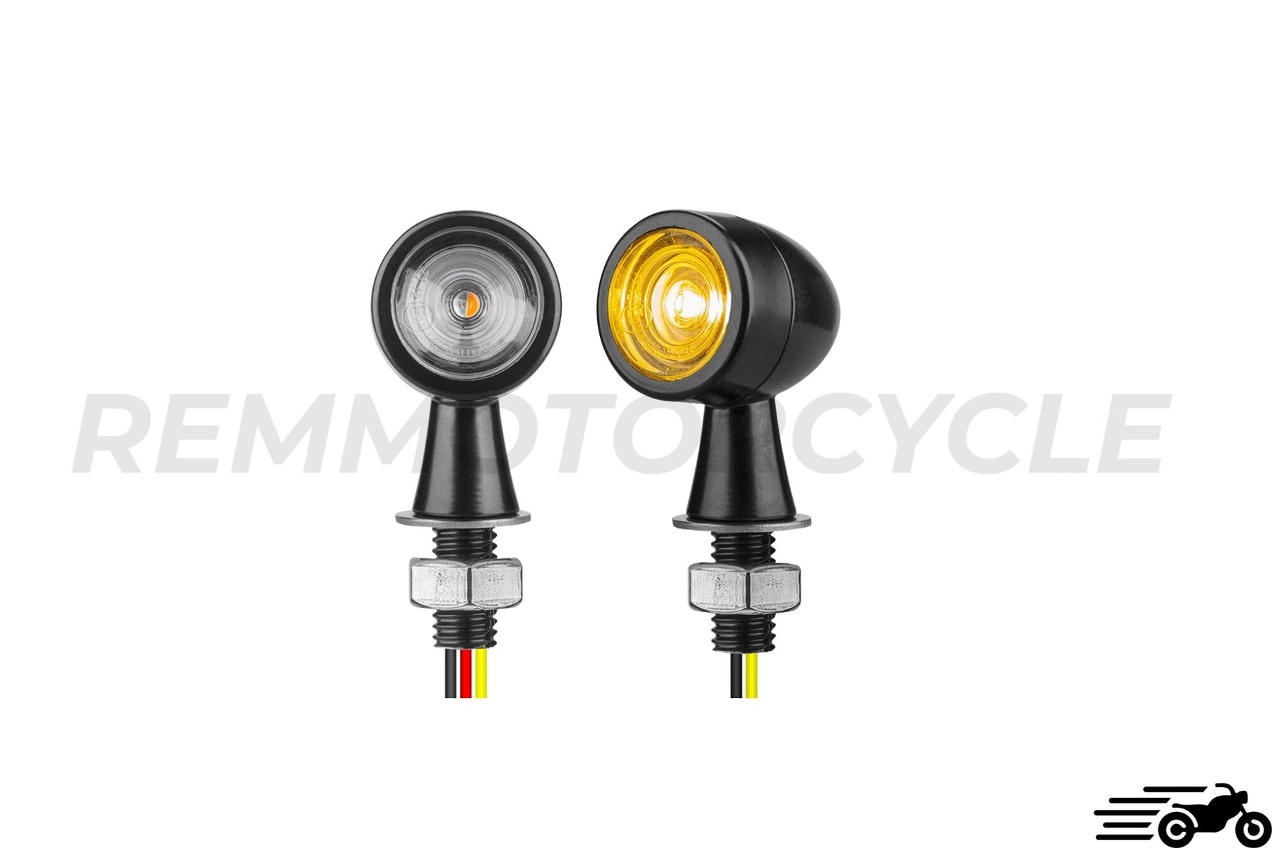 Paire de Clignotants LED Homologué Bullet - REMMOTORCYCLE