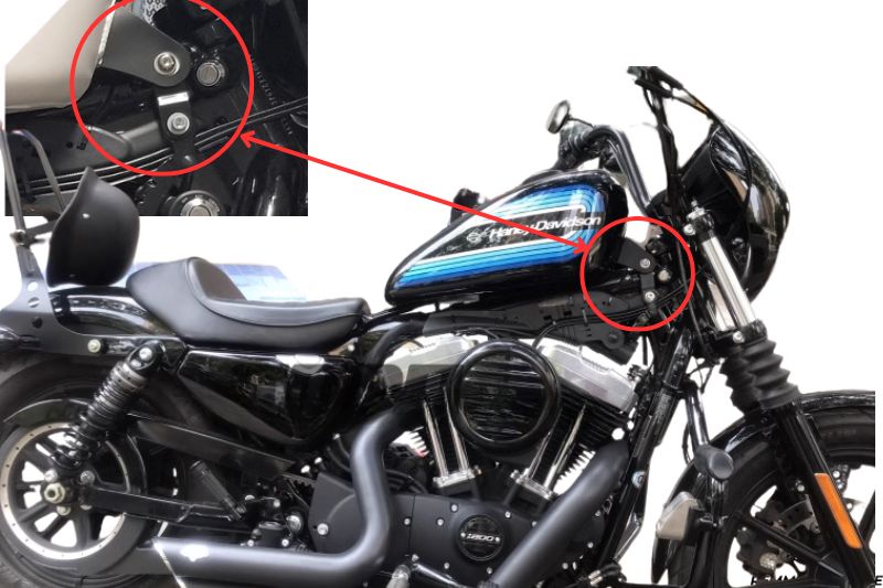 Réhausse réservoir Harley Sportster - REMMOTORCYCLE