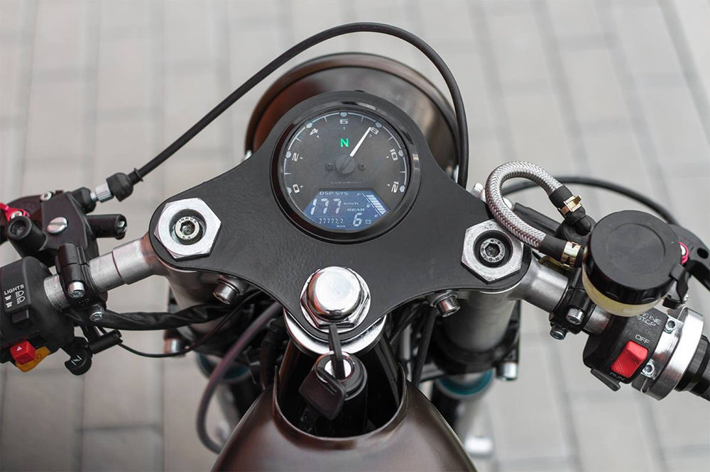 Complete Digital Motorcycle counter with cable with support - REMMOTORCYCLE